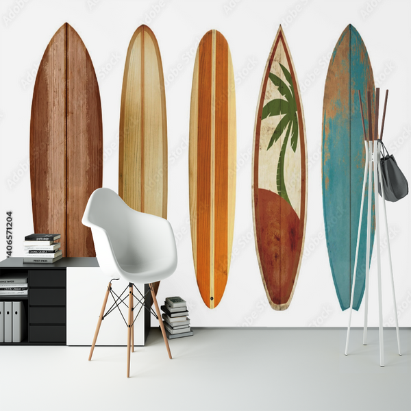 Papier Peint Planche de Surf | Le Petit Intissé